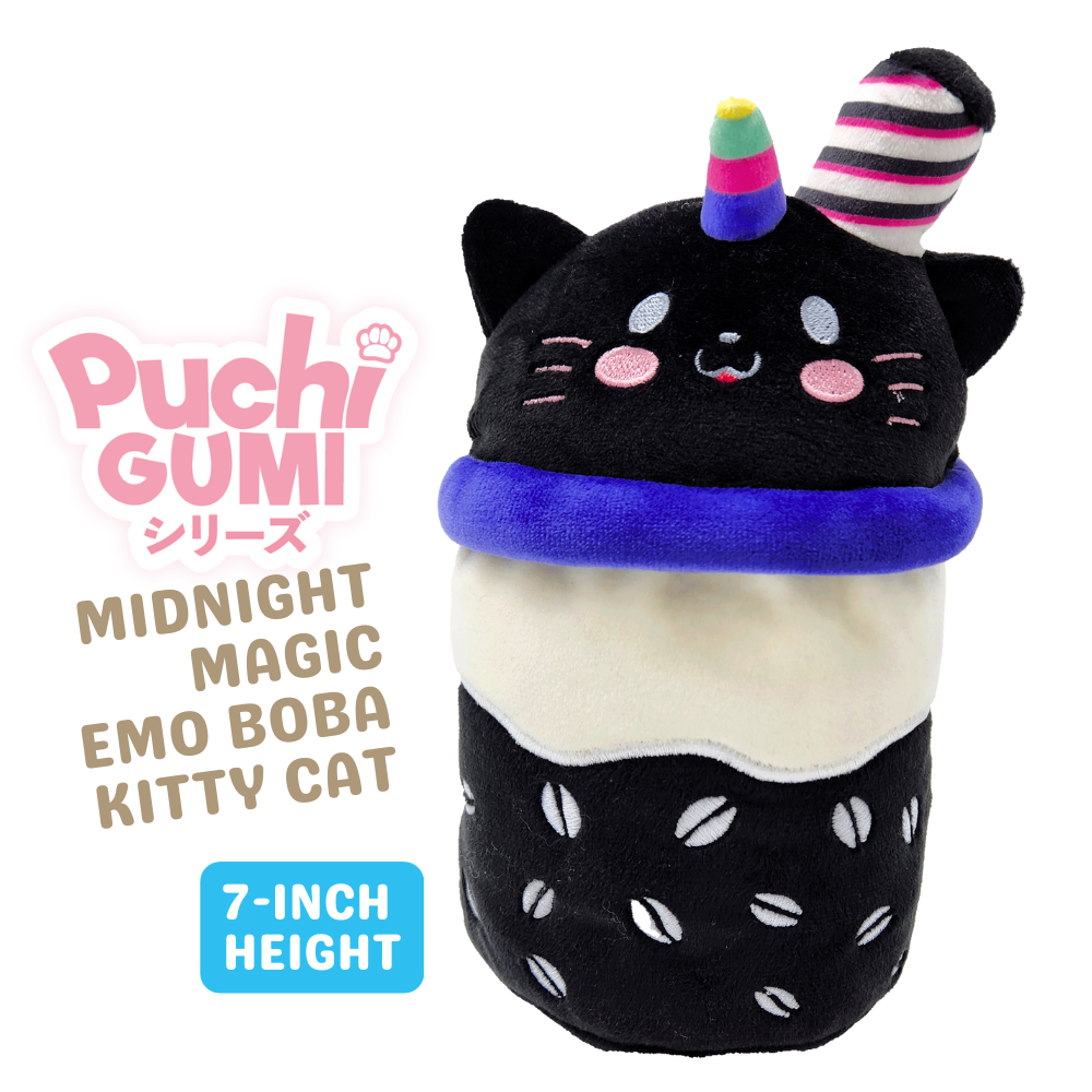 Puchi Gumi 7" Series 1: Midnight Magic Emo Boba Kitty Cat – Beverly ...