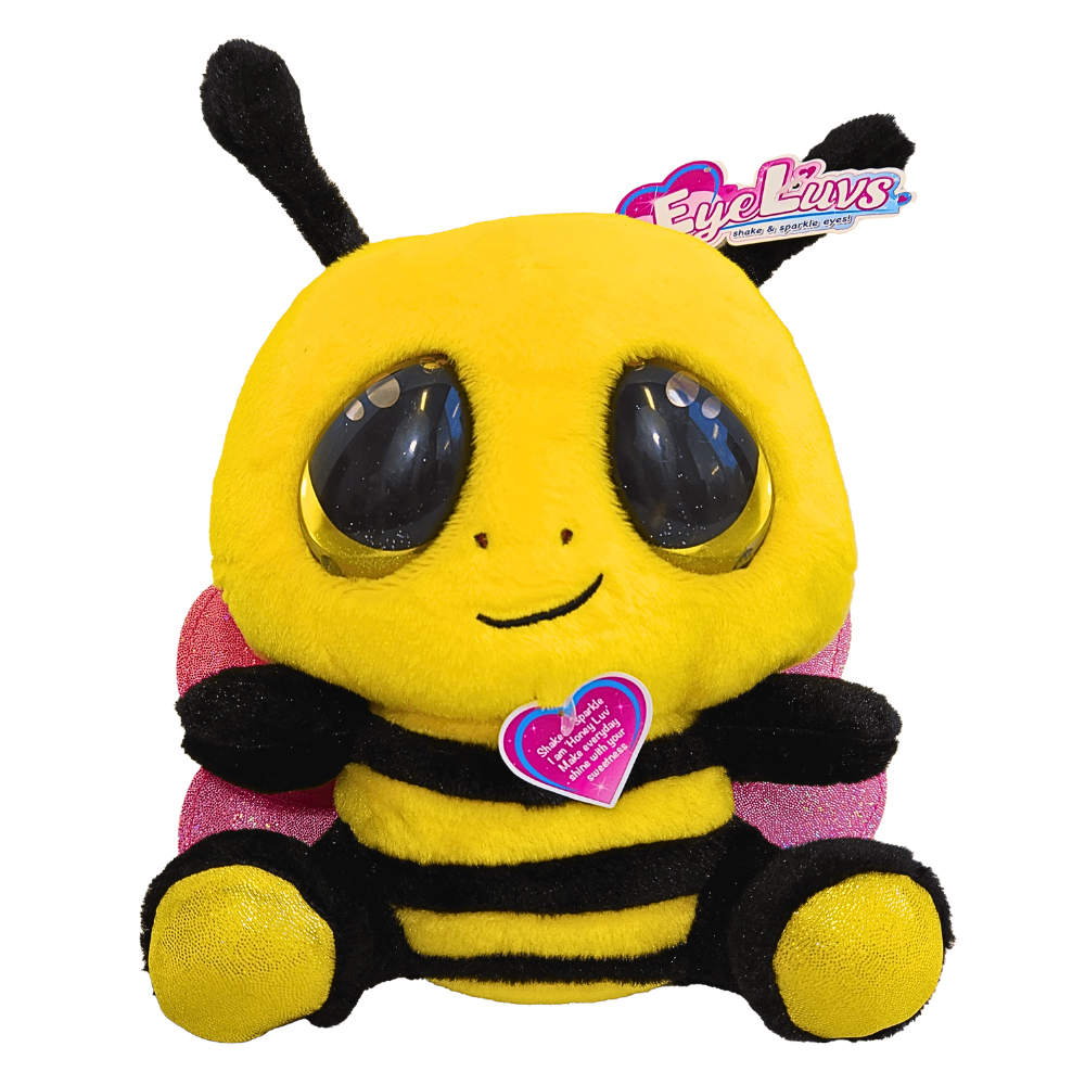 Eyeluvs Series 2 - 8 inch honey-loving big-eyed cuddly yellow BEE ...