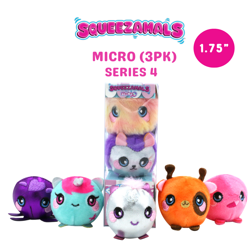 Squeezamals Micro 3pk (Series 3) – Beverly Hills Teddy Bear Company