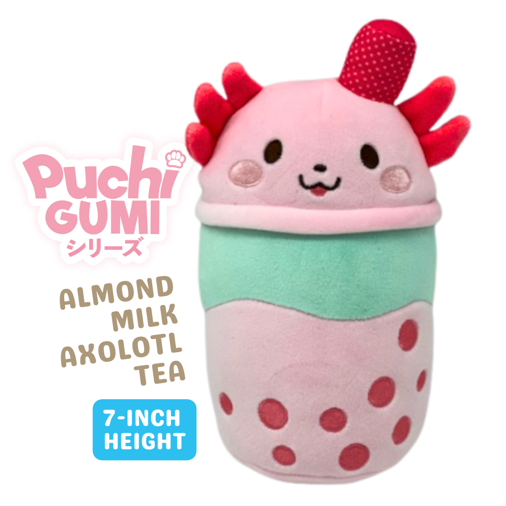Puchi Gumi 7" Series 1: Almond Milk Axoltl Tea – Beverly Hills Teddy ...